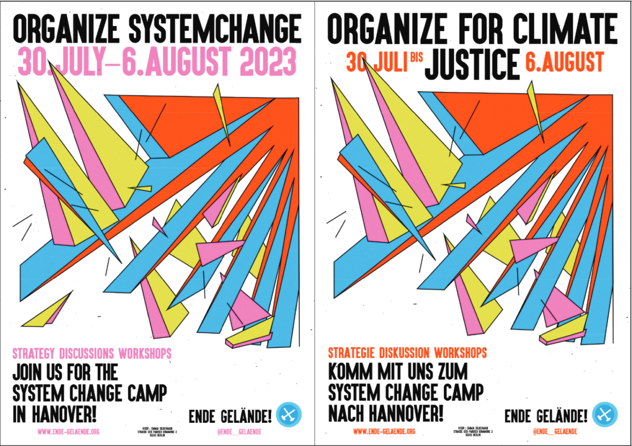 Mobilization Material System Change Camp 2023 – Ende Gelände