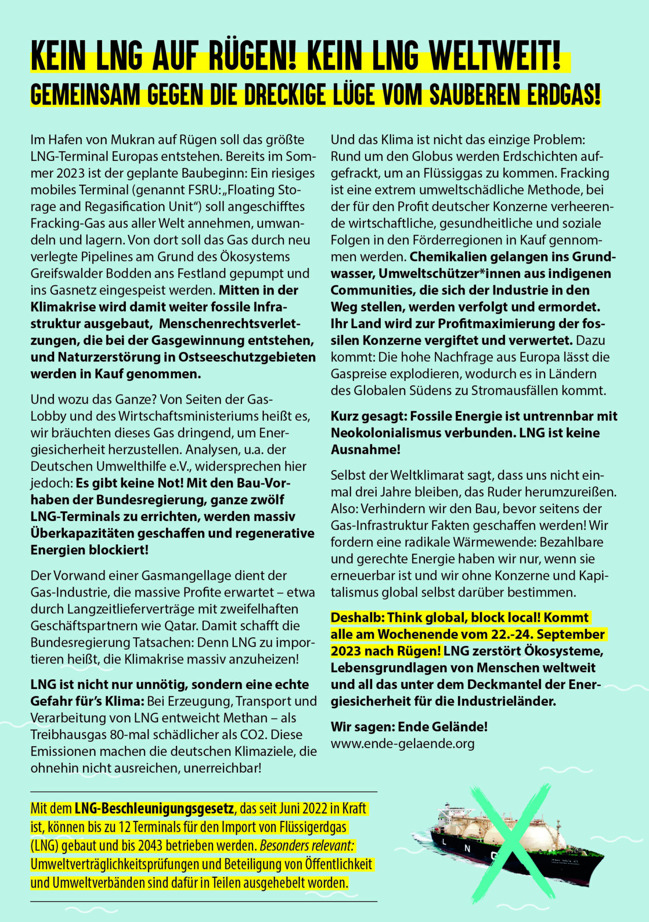 Mobilization Material Rügen – Ende Gelände